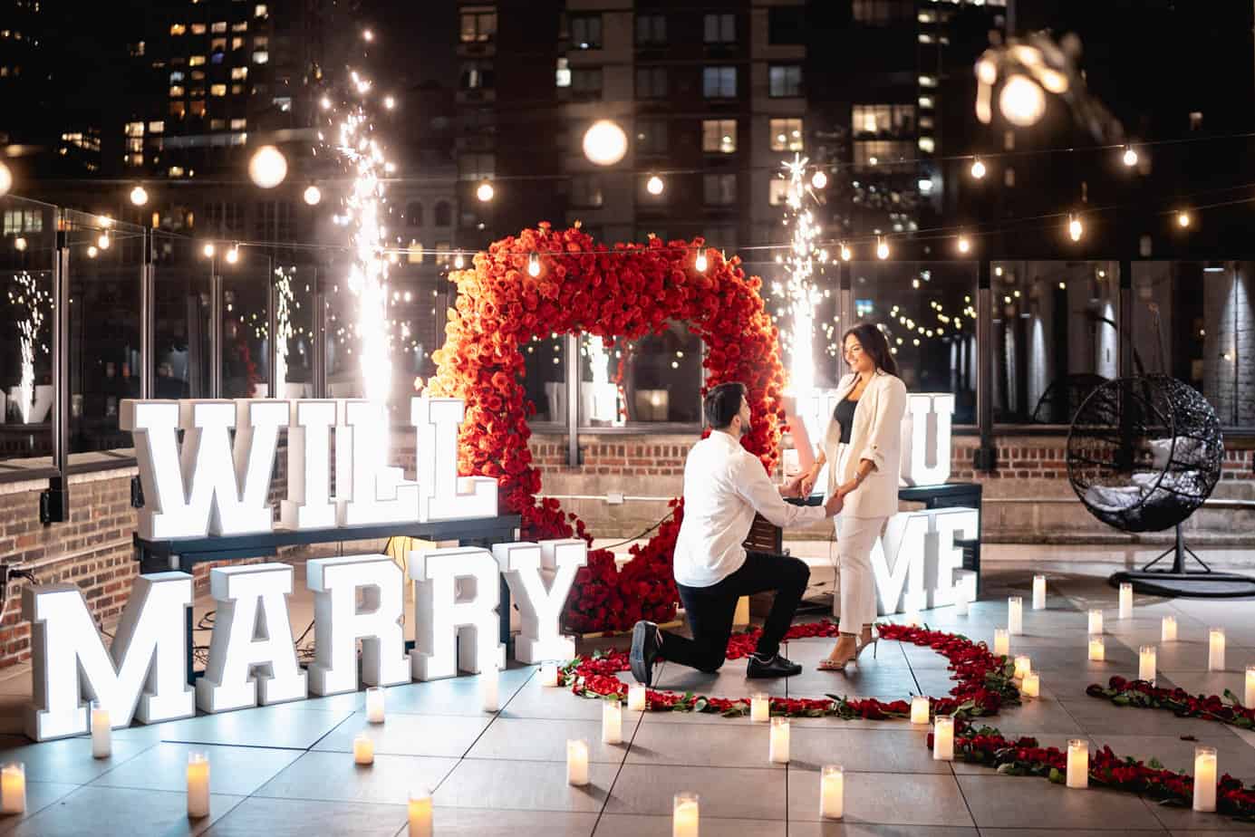 Private rooftop proposal decoration trends - Best Proposal Idea